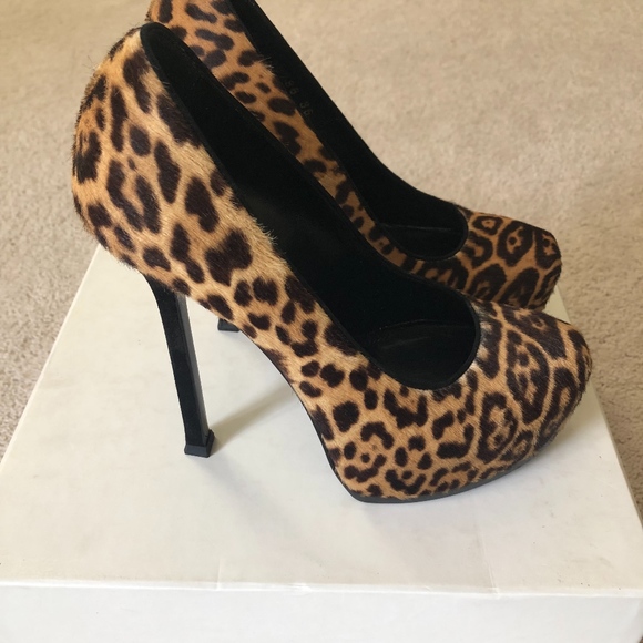Yves Saint Laurent | Shoes | Ysl Leopard Tribute 5 Pump | Poshmark